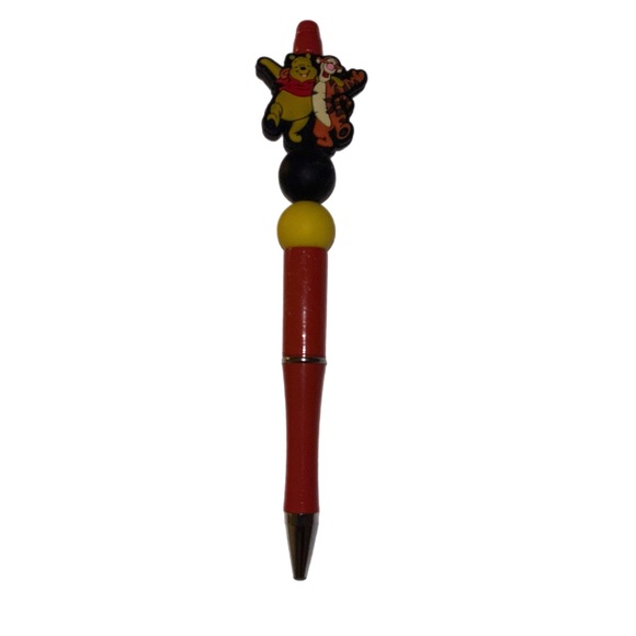Hand Crafted | Office | Beaded Focal Pen Pooh And Tiger | Poshmark